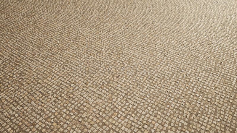 Conceptual Solid Beige Background of Cobblestone Texture Floor As a ...