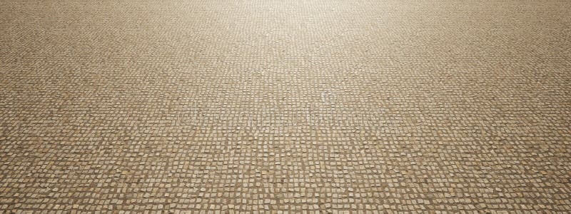 Conceptual Solid Beige Background of Cobblestone Texture Floor As a ...