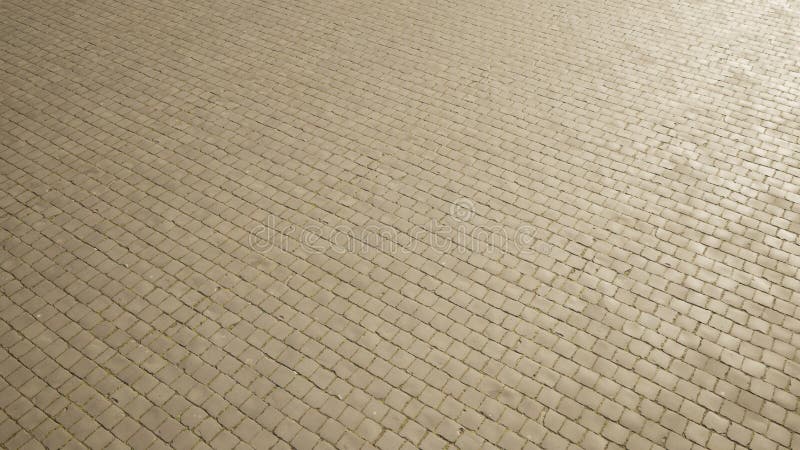 Conceptual Solid Beige Background of Smooth Cobblestone Texture Floor ...