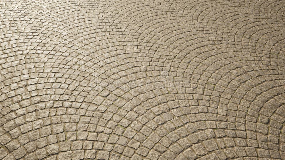 Concept or Conceptual Solid Beige Background of Wave Cobblestone ...