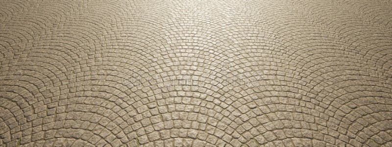 Conceptual Solid Beige Background of Wave Cobblestone Texture Floor As ...