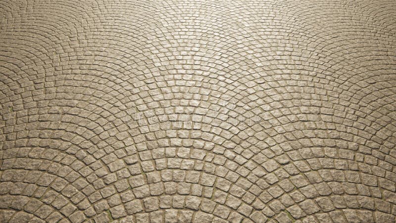 Concept or Conceptual Solid Beige Background of Wave Cobblestone ...