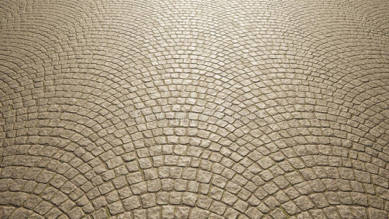 Concept or Conceptual Solid Beige Background of Wave Cobblestone ...