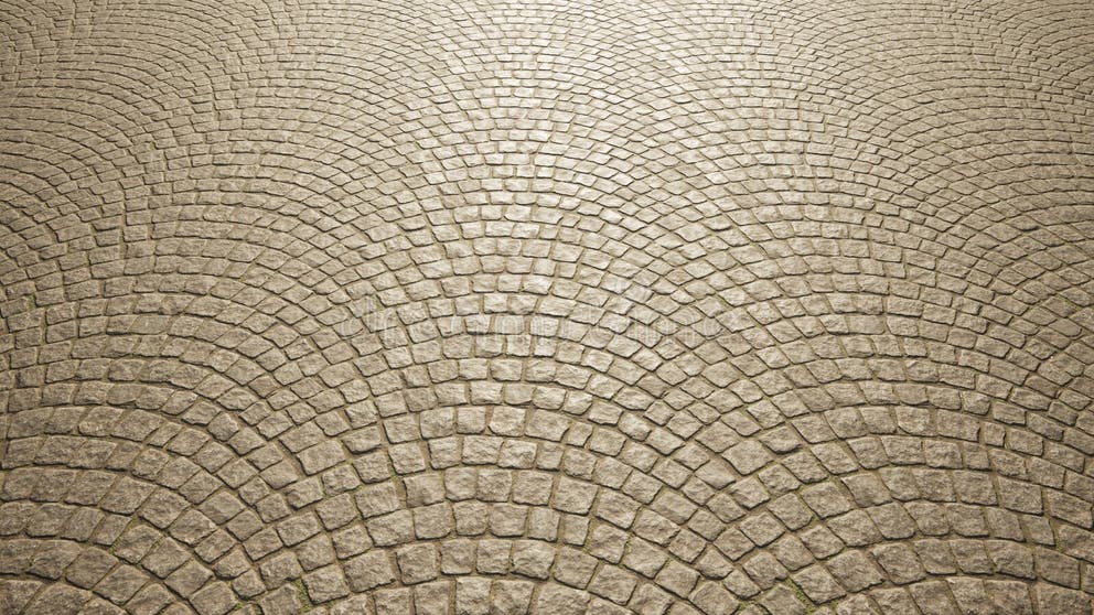 Concept or Conceptual Solid Beige Background of Wave Cobblestone ...