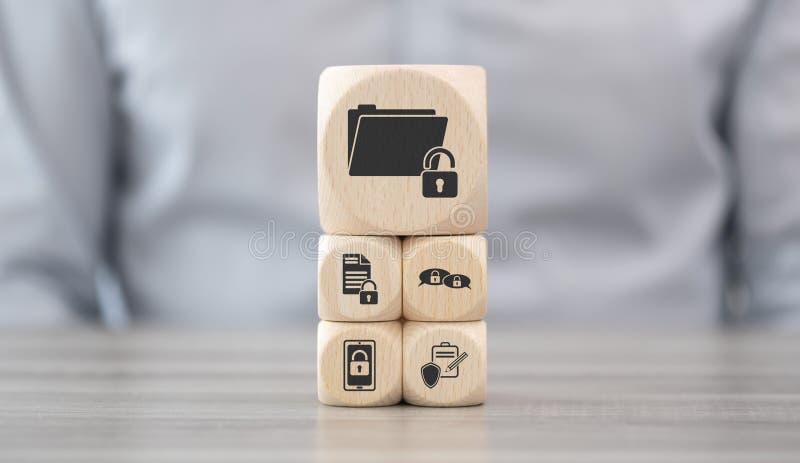 Concept of Confidential Data Stock Image - Image of private, business ...