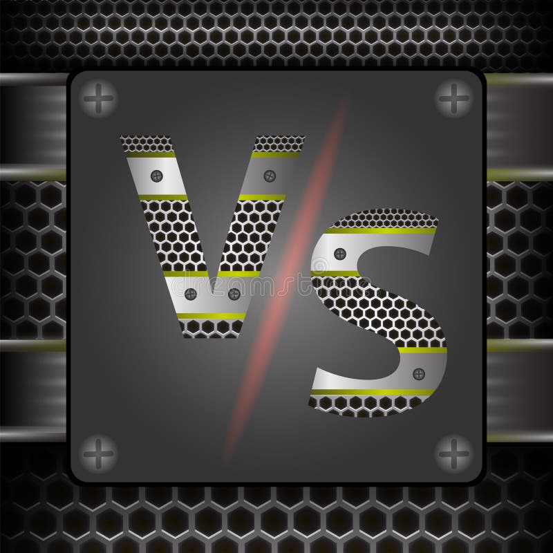 Concept of Confrontation, Together, Standoff, Final Fighting. Versus VS ...