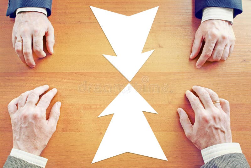 Opposite Sides Argument 2 stock image. Image of people - 1810153