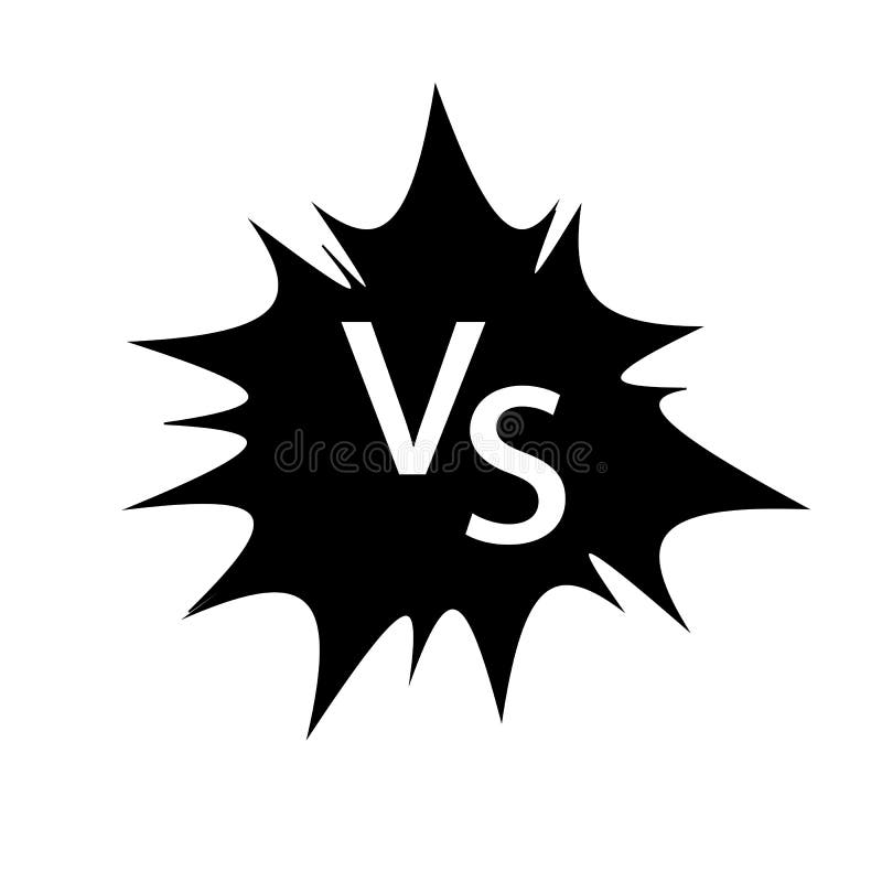 Concept of Confrontation, Together, Final Fighting. Versus VS Letters ...