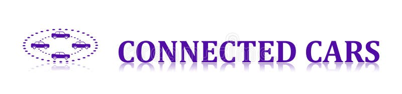 Concept of connected cars stock illustration. Illustration of control ...