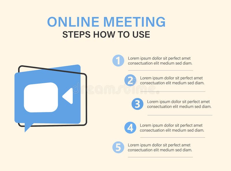 The Concept of Connecting To an Online Meeting Stock Vector ...