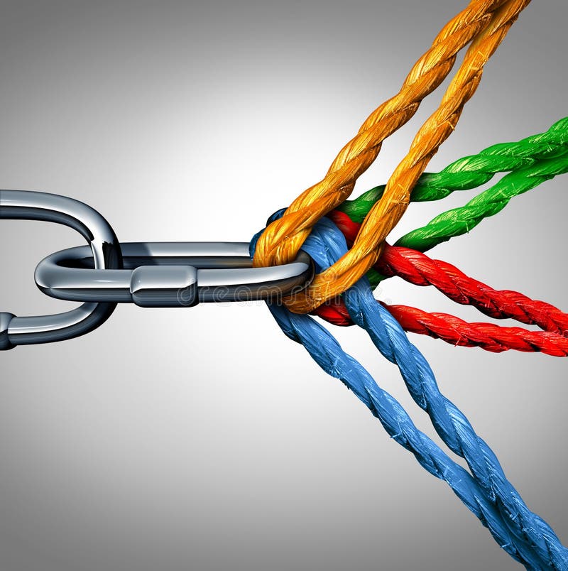 Chain Connection Linked Symbol Icon Business Stock Illustration ...