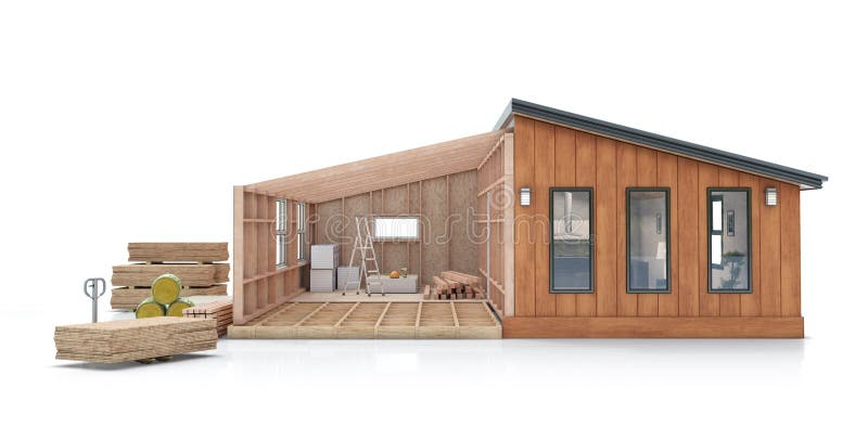 Modular House Logo Template. Stock Vector - Illustration of shape ...