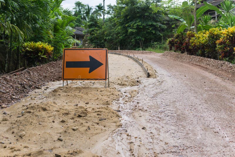 The Rural Road Construction Project. Stock Photo - Image of industry ...