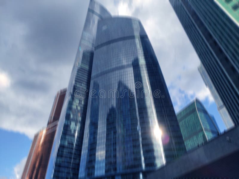 Concept of Contemporary Architecture. Blurred Background. Facade of ...