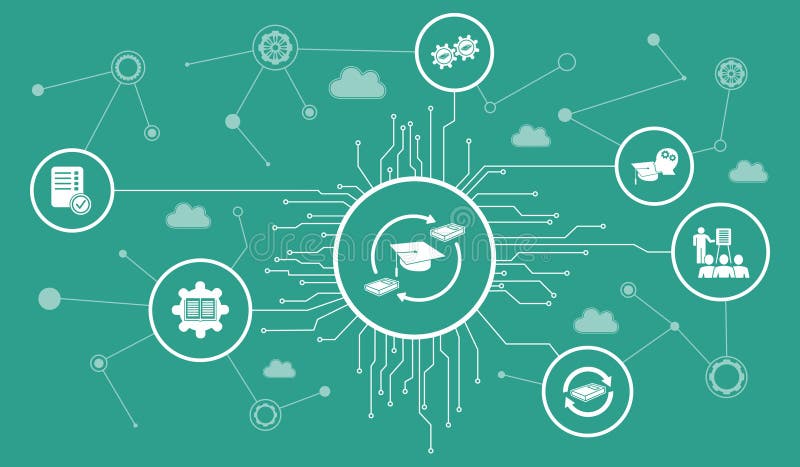 Concept of Continuing Education Stock Illustration - Illustration of ...