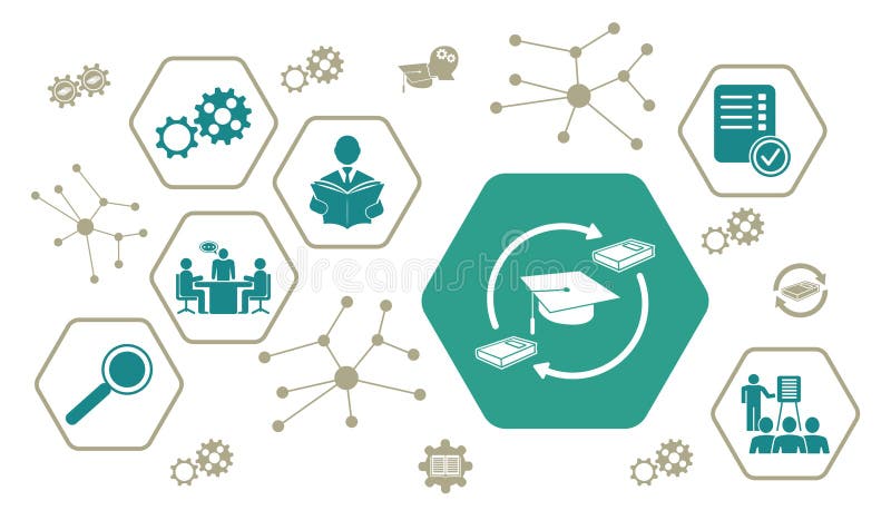 Concept of Continuing Education Stock Illustration - Illustration of ...