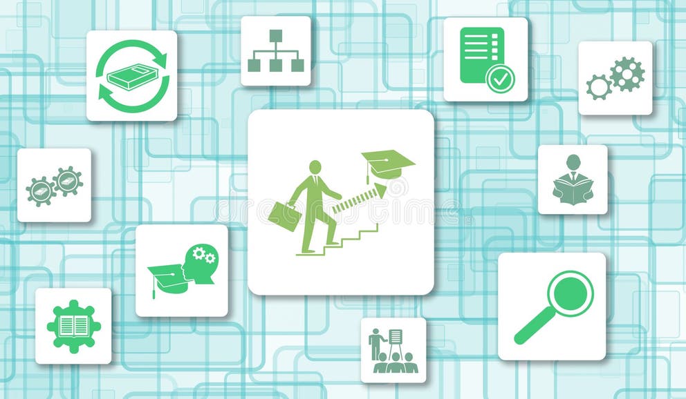 Concept of Continuing Education Stock Illustration - Illustration of ...