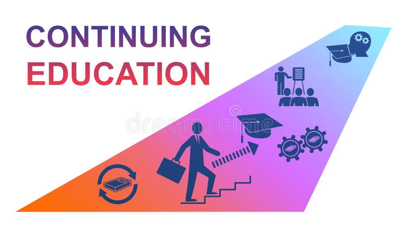 Concept of Continuing Education Stock Illustration - Illustration of ...