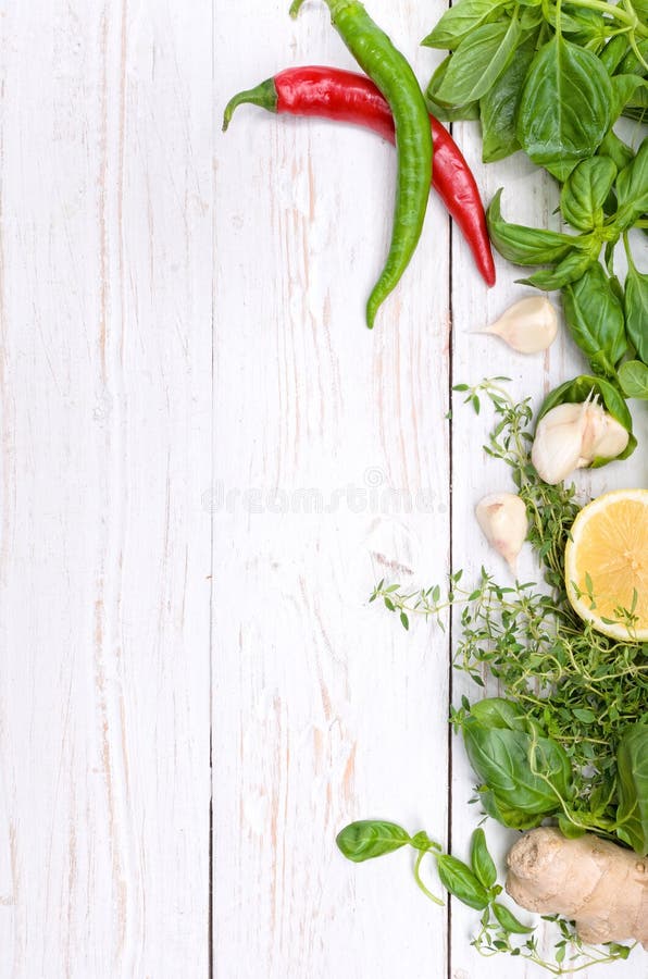 Concept of Cooking. Background .Frame. Stock Image - Image of fresh ...
