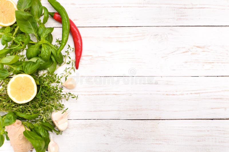 Concept of Cooking. Background .Frame. Stock Image - Image of ...