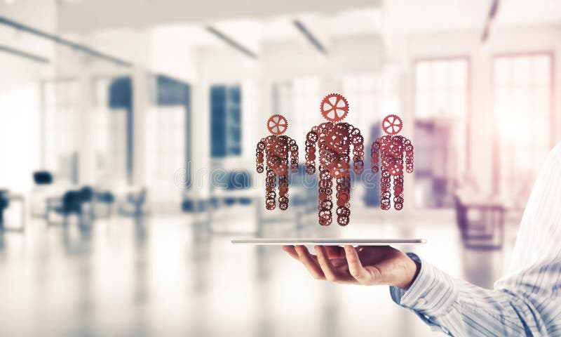 Concept Cooperation Maybe Team Three Figures Presenting Teamwork ...