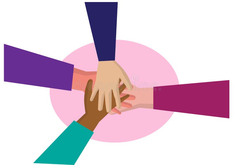 The Concept of Cooperation, Unite, Join Forces by Putting Hands ...