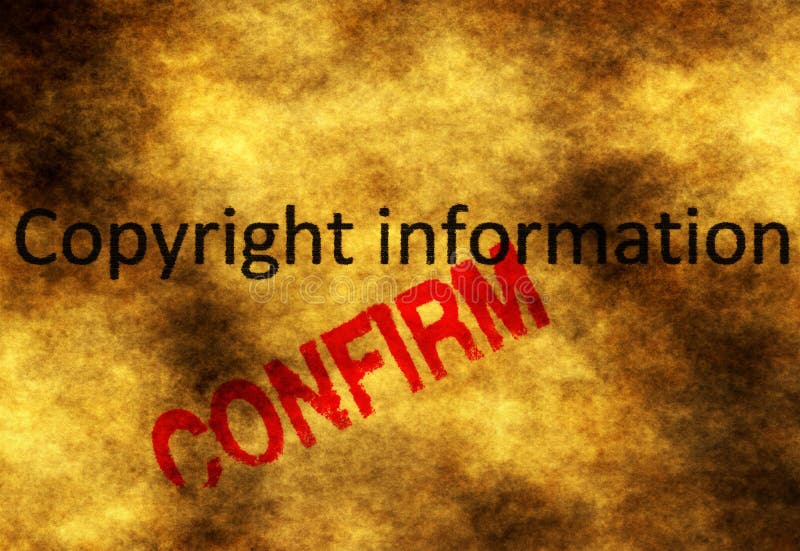 Copyright information stock image. Image of property - 169494837