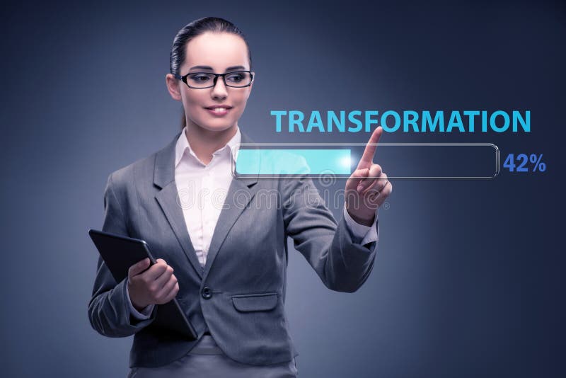 Concept of Corporate Business Transformation Stock Image - Image of ...