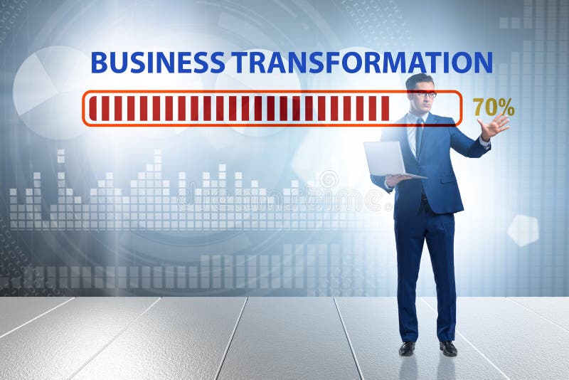 Concept of Corporate Business Transformation Stock Image - Image of ...