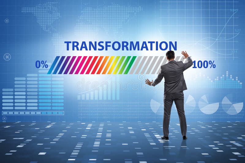Concept of Corporate Business Transformation Stock Image - Image of ...