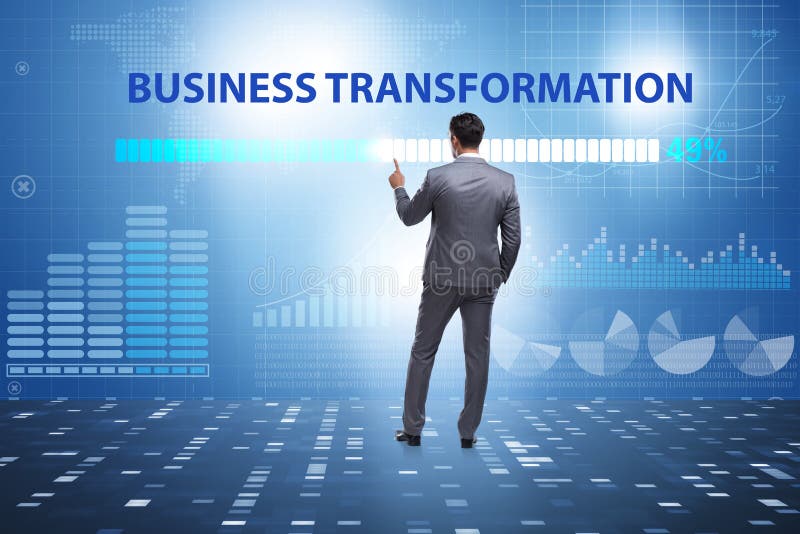 Concept of Corporate Business Transformation Stock Photo - Image of ...