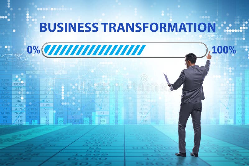 Concept of Corporate Business Transformation Stock Image - Image of ...