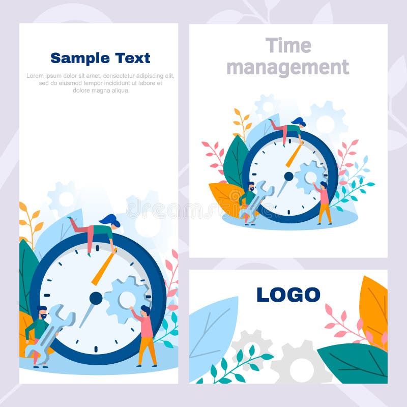 Concept Corporate Style Flyer Time Management, Teamwork, Business ...