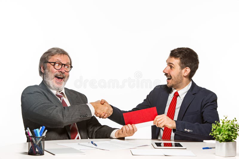 Concept - Corruption. Businessman in a Suit Taking a Bribe Stock Image ...