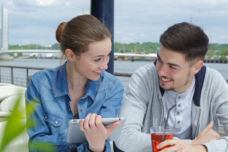 Concept Couples Activities in Coffee Shop Stock Image - Image of eating ...