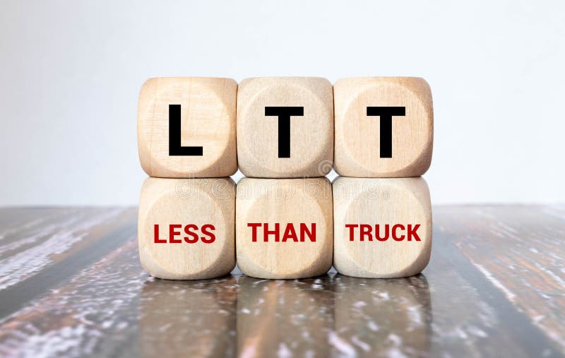Concept Courier Industry Term less Than Truck Load. LTL Freight Stock ...