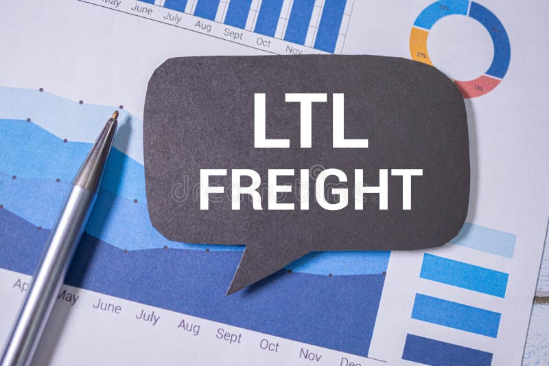 Concept Courier Industry Term less Than Truck Load. LTL Freight Stock ...