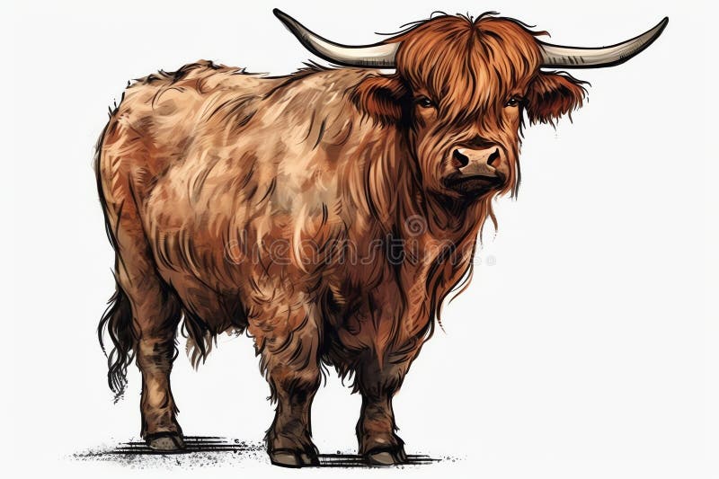 Highland Cow Silhouette Stock Illustrations – 69 Highland Cow ...