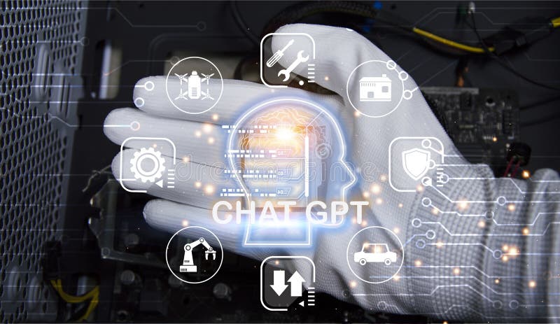 Concept, CPU, AI is Used To Control Everything Around, Using Artificial ...