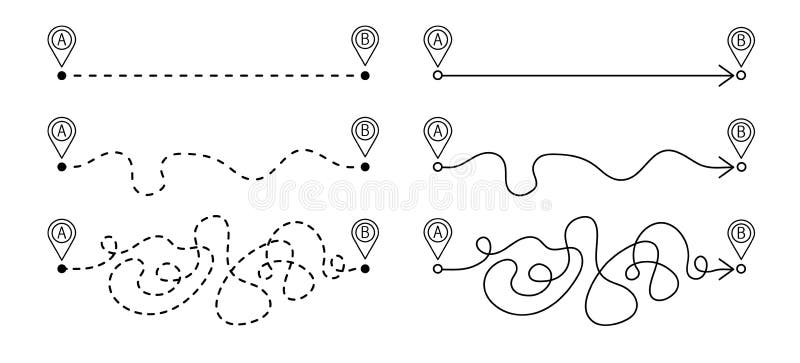 The Concept of Creating a Route from Point a To Point B. the Easy Way ...