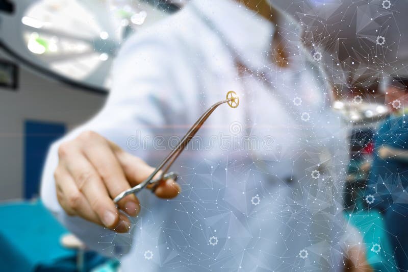 Concept of Creating Technology and Treatment Mechanisms Stock Photo ...