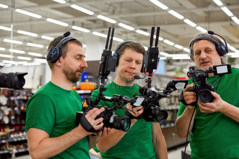 The Concept of Creating Video Content, a Group of Professional ...