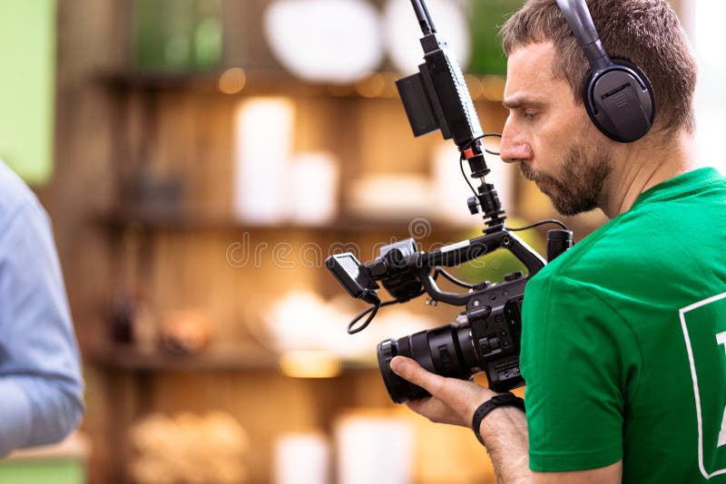 The Concept of the Creation of TV, Video Content, Backstage. a ...