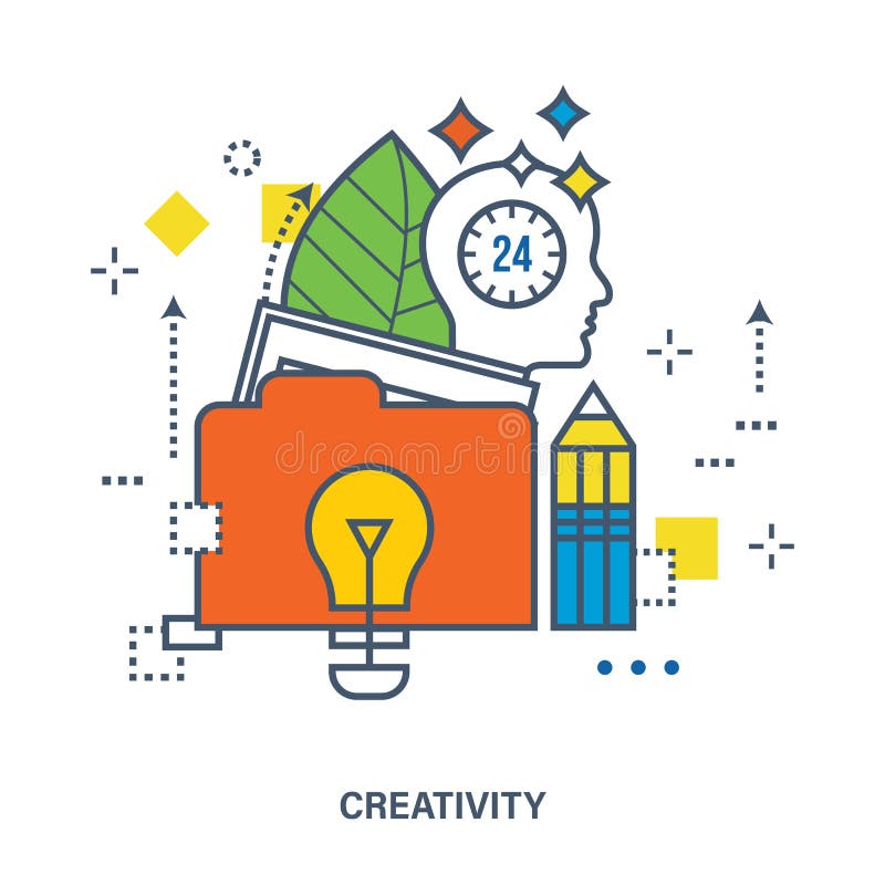 Concept - Creative Process of Thinking and Realization Ideas ...