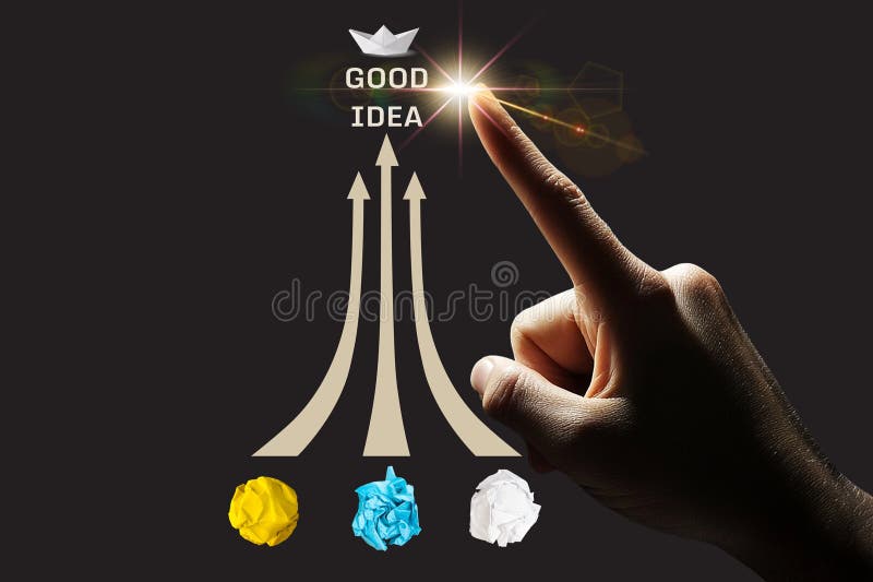 Concept of Creative Development through Brainstorming Stock ...