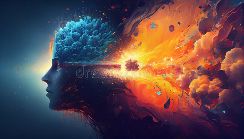 Concept of Creative Ideas and Artistic Expression. Illustrated through ...