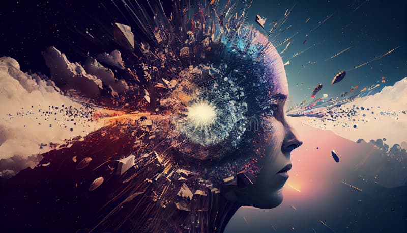 Concept of Creative Ideas and Artistic Expression. Illustrated through ...