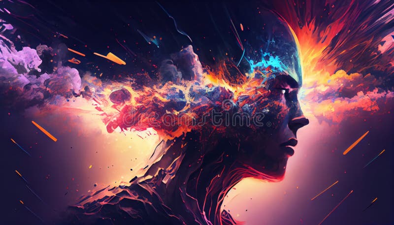 Concept of Creative Ideas and Artistic Expression. Illustrated through ...