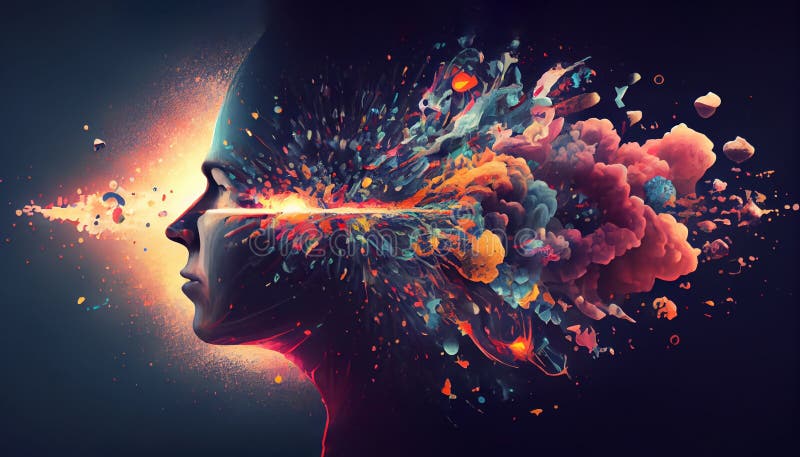 Concept of Creative Ideas and Artistic Expression. Illustrated through ...