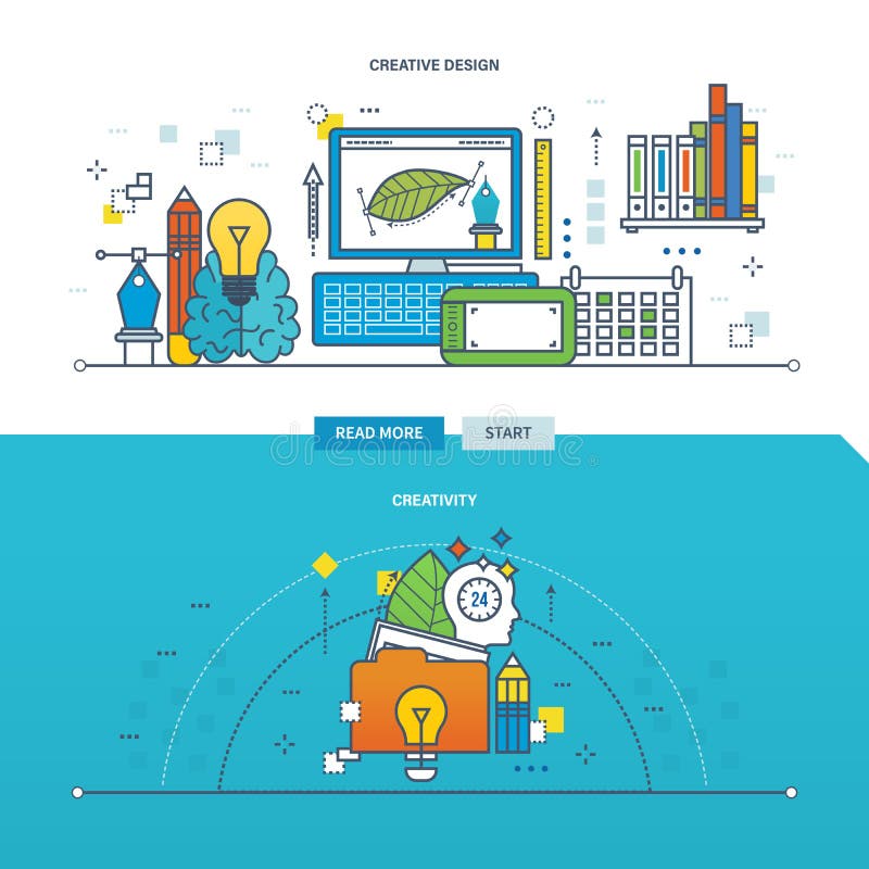 Concept of Creativity, Innovation and Creative Design. Stock Vector ...